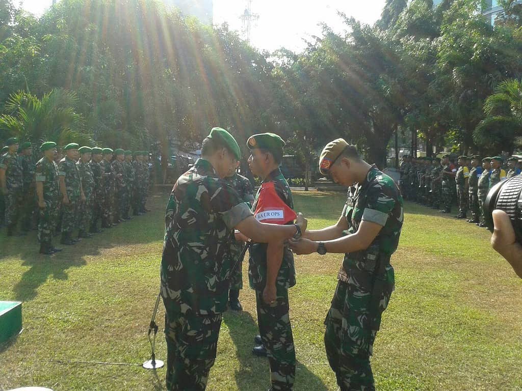 Pangdam Jaya Membuka Lat Gladi Posko 1 Kodim 0501 Jakpus
