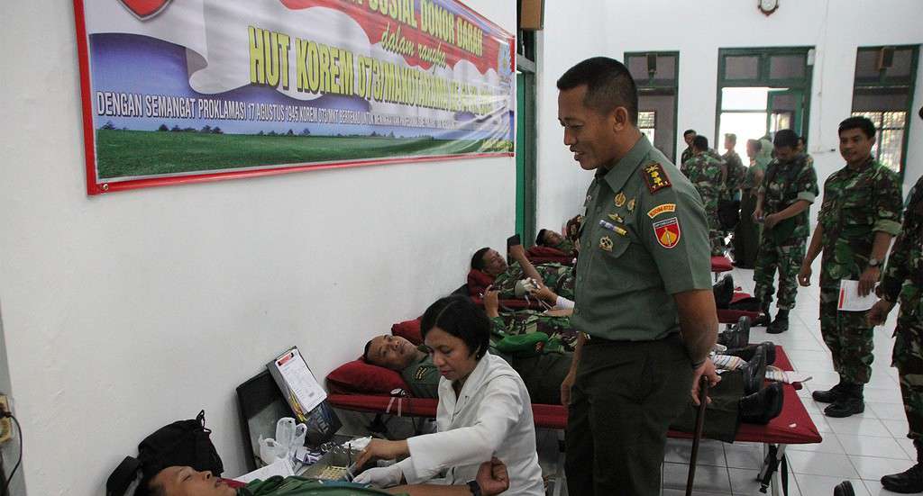 Kodim Kudus Selenggarakan Bhakti Sosial Donor Darah