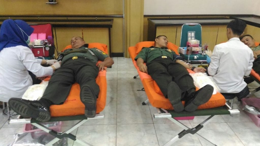 Dispenad Gelar Donor Darah HUT Ke-67 Penerangan Angkatan Darat.