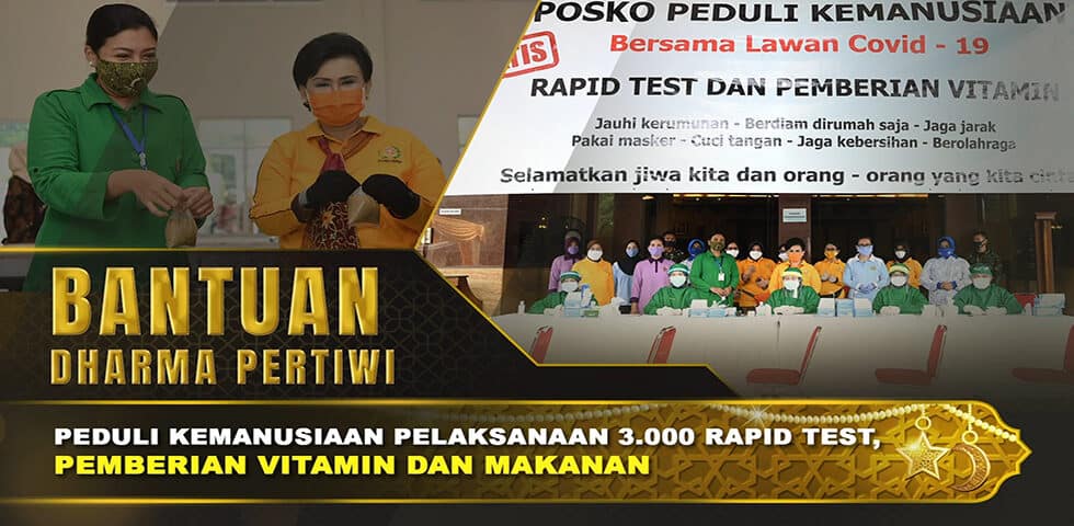 Ketum Persit KCK Turut dalam Kegiatan Kemanusiaan Organisasi Dharma Pertiwi | 60" TNI AD