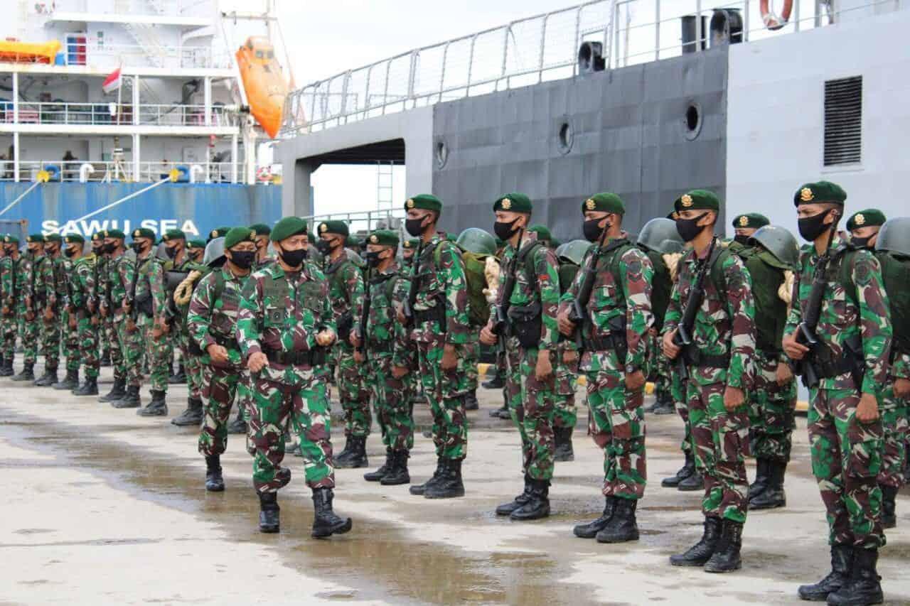 330 Prajurit Yonif 755 Ikuti Latihan Pembentukan Raider