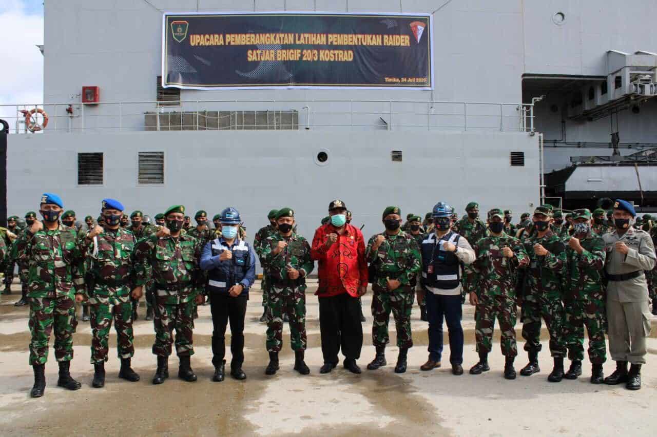 330 Prajurit Yonif 755 Ikuti Latihan Pembentukan Raider