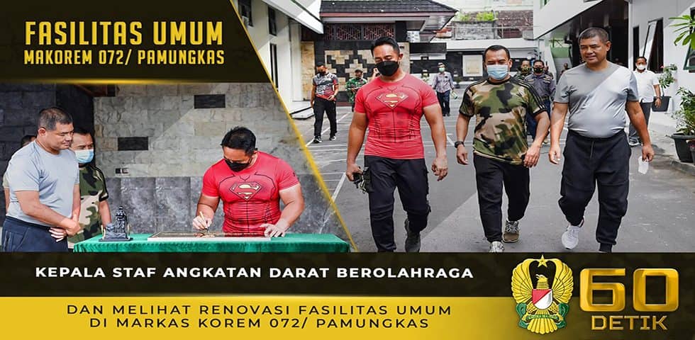 Kasad Berolahraga dan Melihat Hasil Renovasi Fasilitas Umum di Markas ...