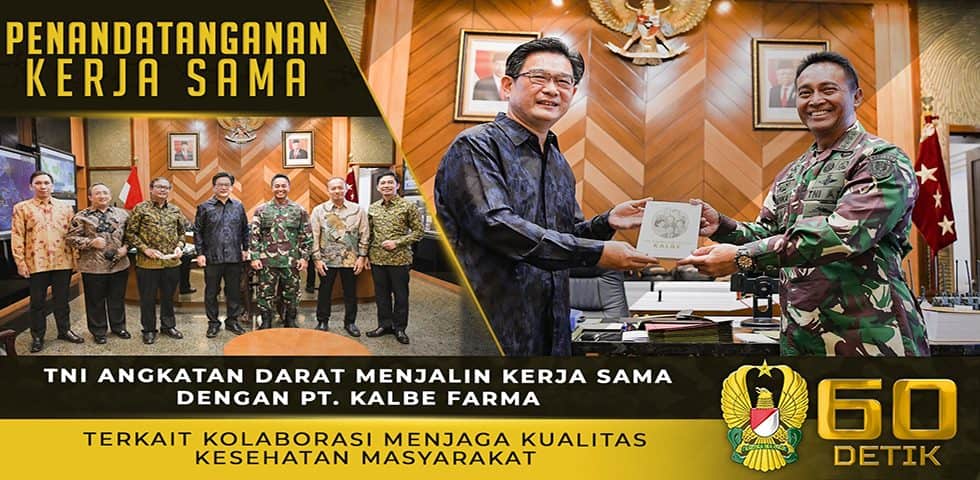 Kerja Sama Tni Ad Dengan Pt Kalbe Farma Terkait Kolaborasi Menjaga