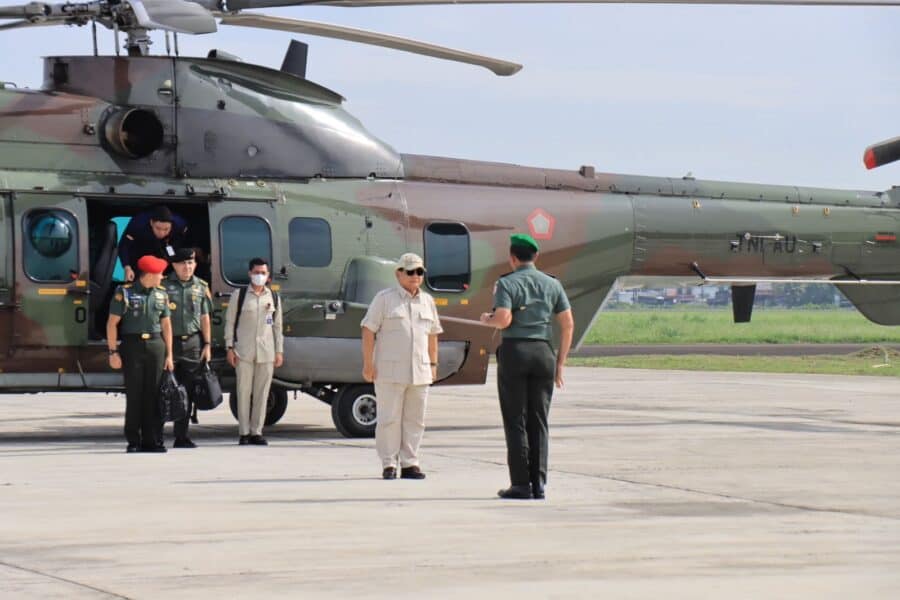 Puspenerbad Terima 2 Unit Heli Bell- 412 Dari Kemenhan RI