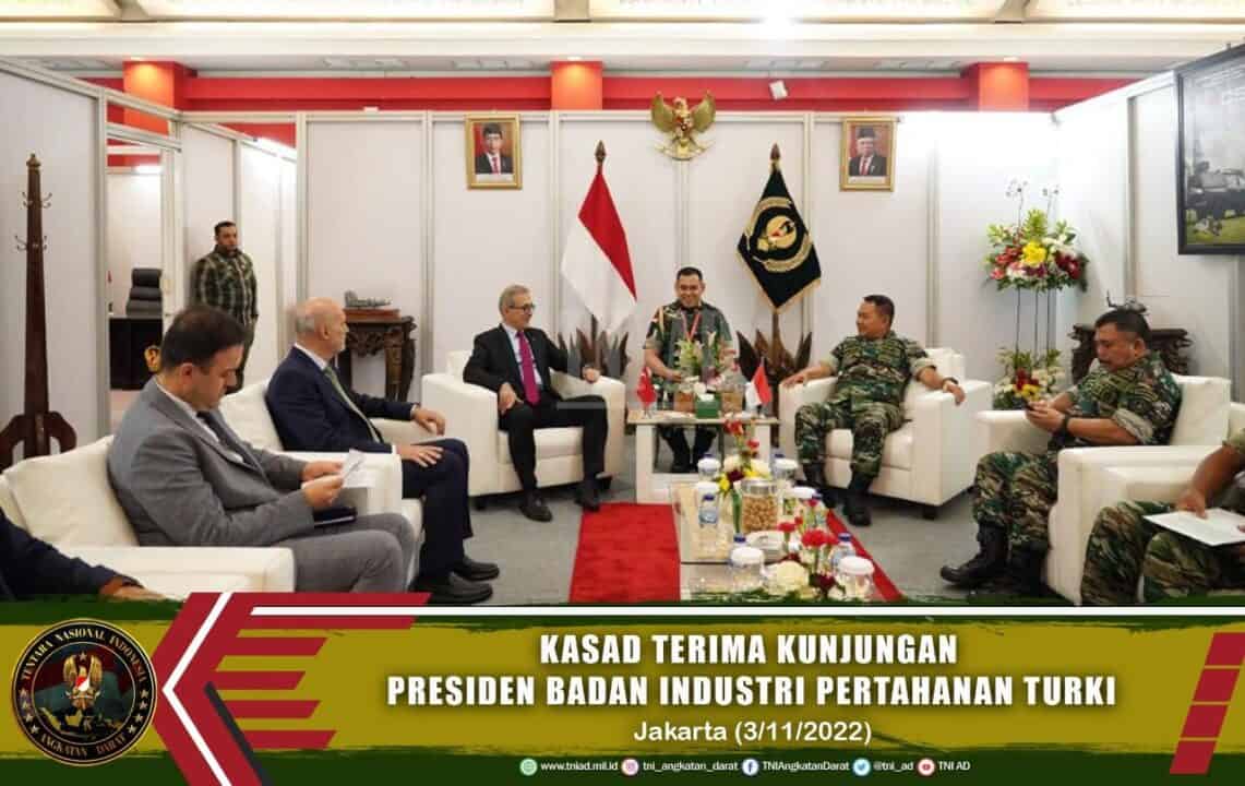 Kasad Terima Kunjungan Presiden Badan Industri Pertahanan Turki