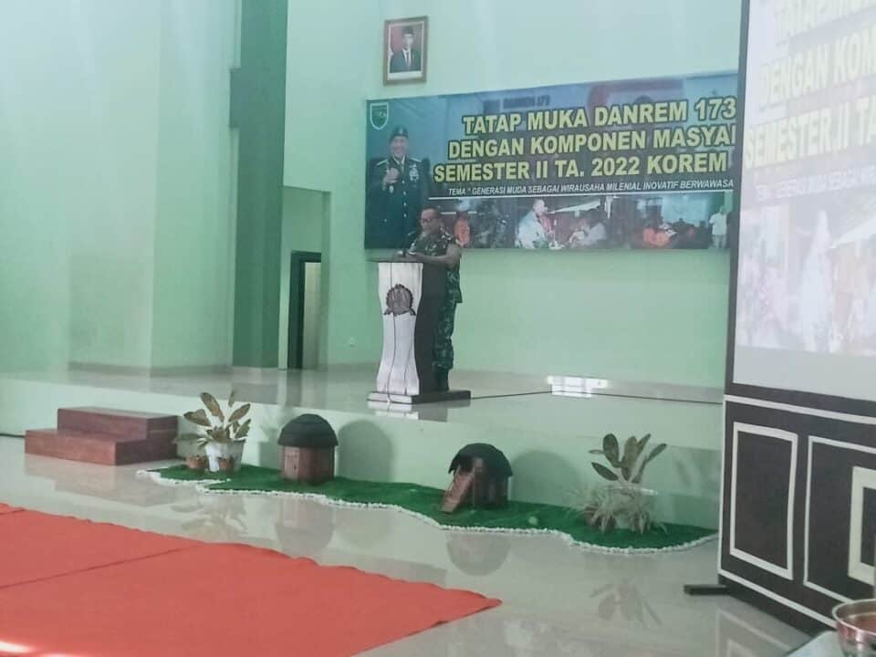 Korem 173/PVB Gelar Tatap Muka Dengan Komponen Masyarakat Biak