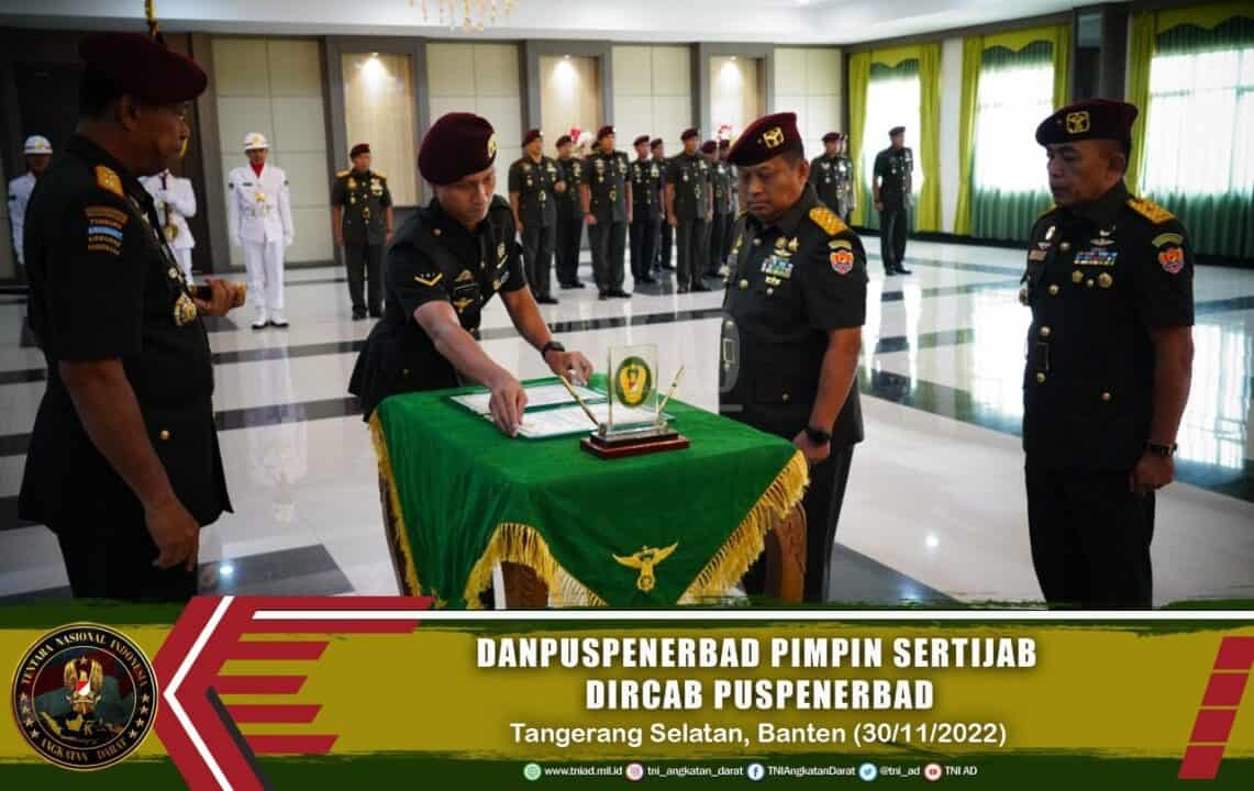 Danpuspenerbad Pimpin Sertijab Dircab Puspenerbad