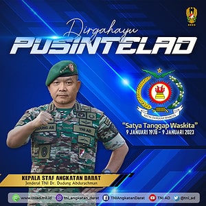 Dirgahayu Pusintelad "Satya Tanggap Waskita" 9 Januari 1978 - 9 Januari ...