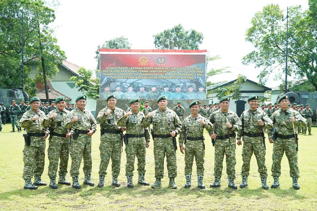 Pangdivif 2 Kostrad Pimpin Acara Laporan Korps Pamen Satjar Divif 2 Kostrad