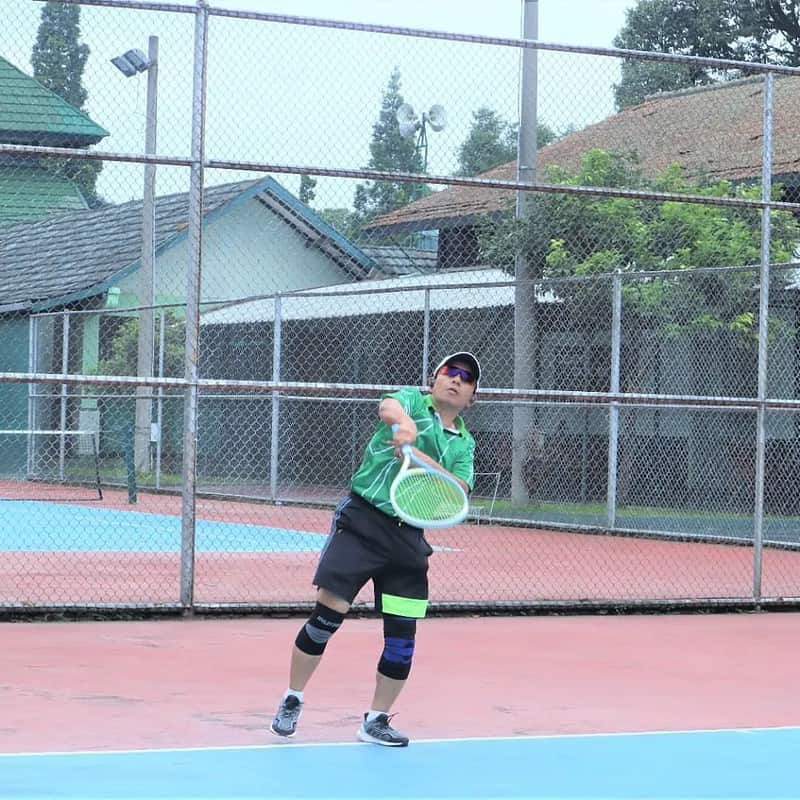 Olahraga Tenis Lapangan bersama Pusdikter Pusterad