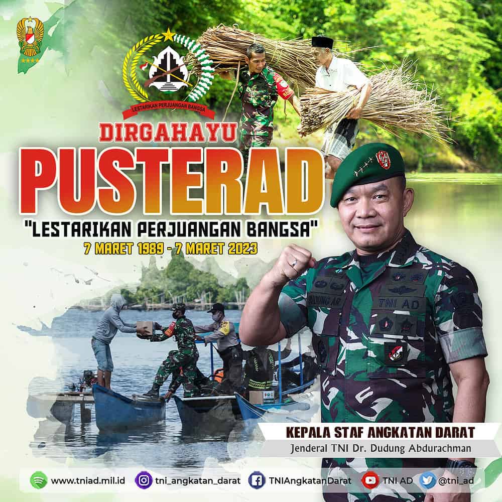 Dirgahayu Pusterad "Lestarikan Perjuangan Bangsa" 7 Maret 1989 - 7 ...