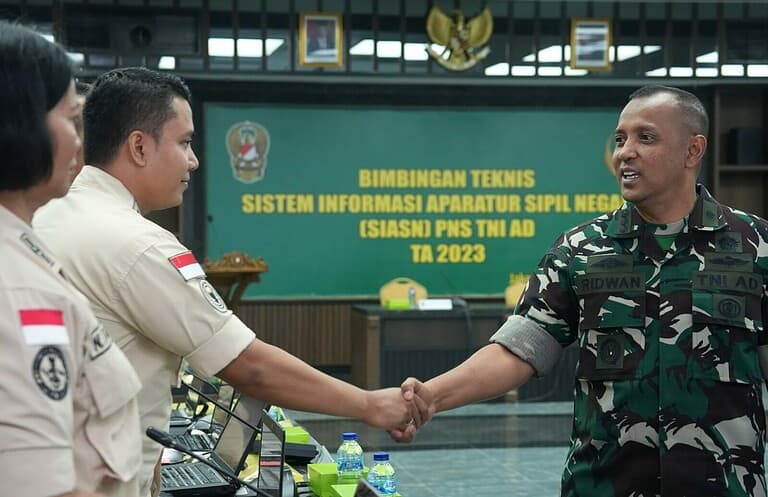 Staf Personel Angkatan Darat Gelar Bimtek SIASN PNS TNI AD