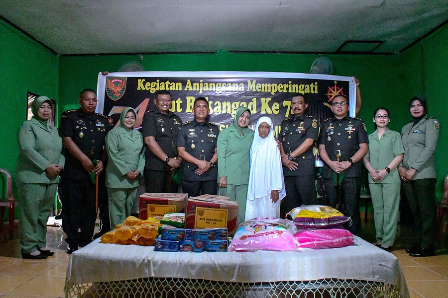 Peringati HUT Bekangad Ke-74, Bekangdam II/Swj Laksanakan Syukuran