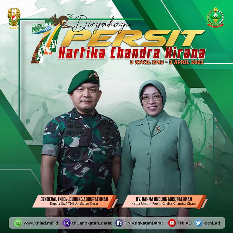 Dirgahayu Persit Kartika Chandra Kirana '3 April 1946 - 3 April 2023'