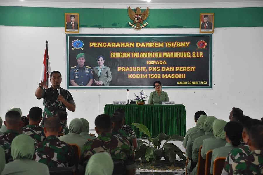 Danrem Kunker Perdana ke Satuan Jajaran Korem 151/Binaiya