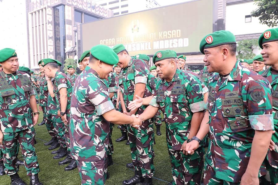 Halal Bihalal Dengan Anggota Mabesad, Ini Pesan Kasad