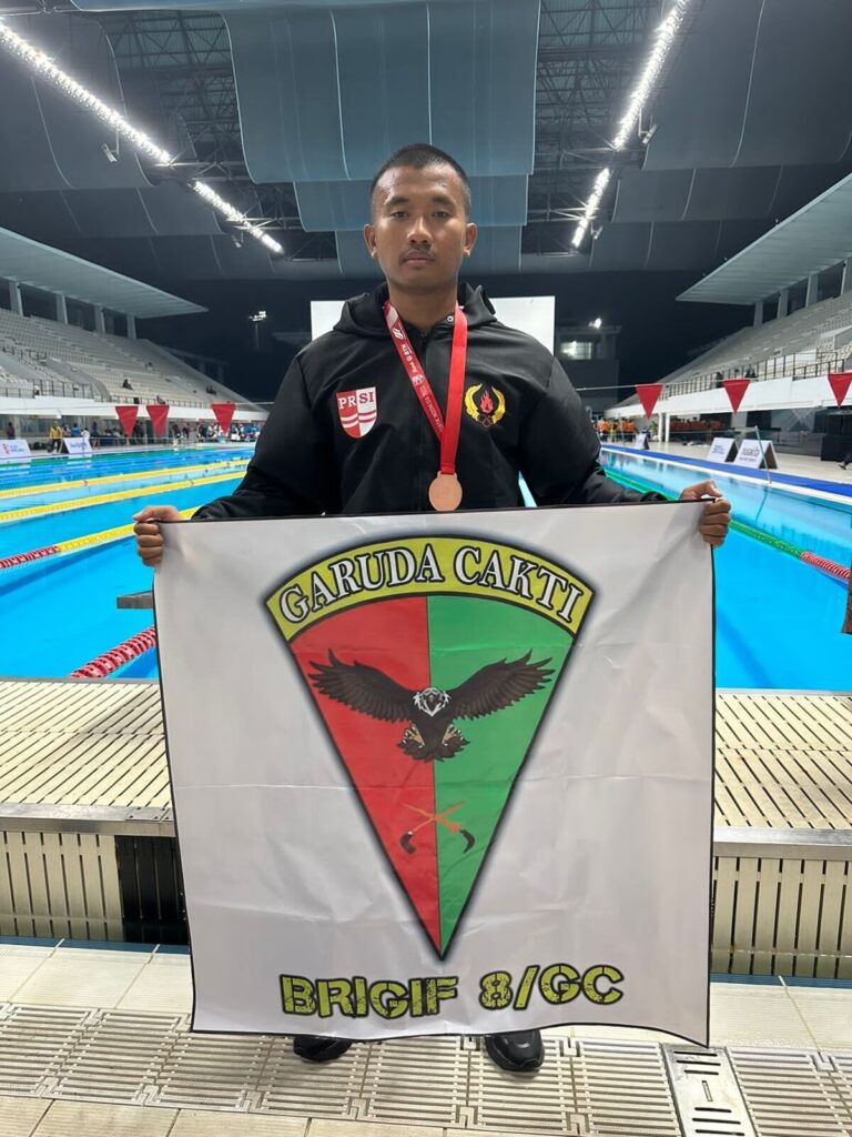 Prajurit Brigif 8/GC Kodam II/Sriwijaya Raih Juara 3 Kejurnas Akuatik ...