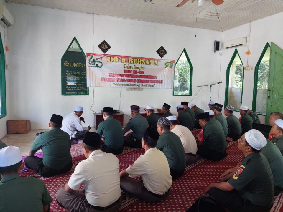 Wujud Syukur, Kodim 1002/HST Gelar Doa Bersama Dalam Rangka HUT Ke-65 Kodam VI/MLW