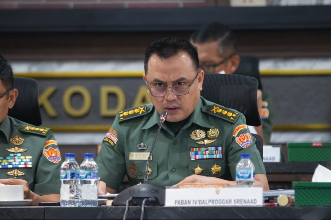 Srenaad Gelar Rapat Panitia Proggar Tingkat UO TNI AD Triwulan III Tahun 2023