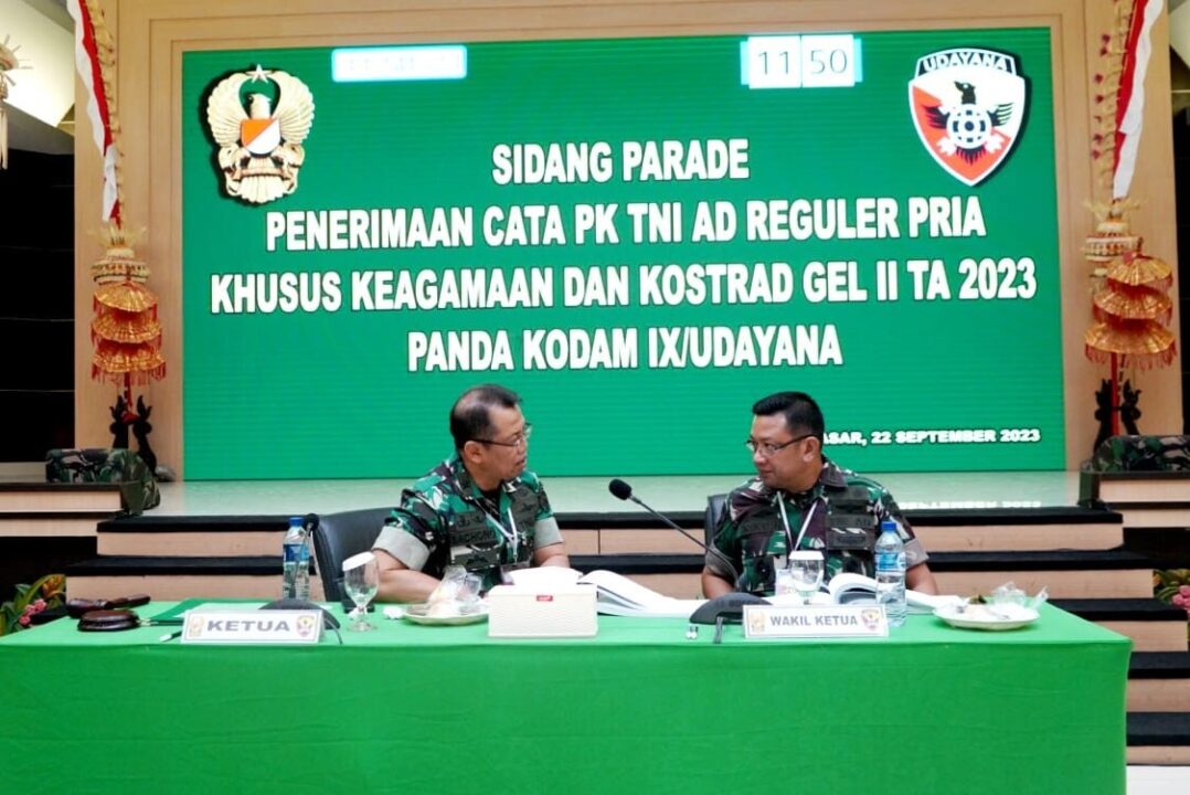 Tingkatkan Kualitas SDM Calon Prajurit, Kodam IX/Udayana Gelar Sidang ...