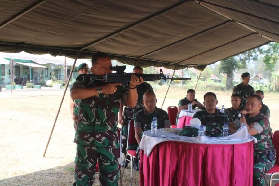 Yonif 502/UY Terima Kunjungan Wasgiat Binsat Dari Sopsad