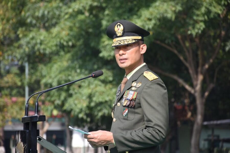 Inspektur Pussenif Pimpin Upacara HUT Ke-78 TNI di Mako Pussenif