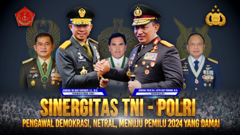 Banner Sinergitas TNI - POLRI