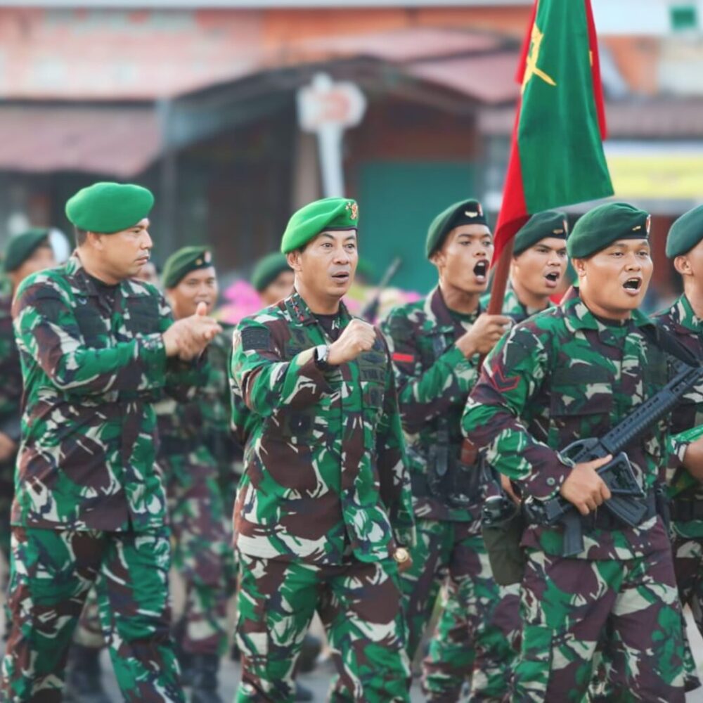 Banner Netralitas TNI AD pada Pemilu 2024