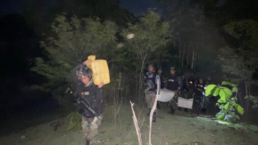 Satgas Yonkav 6/Naga Karimata Gagalkan Penyelundupan Barang