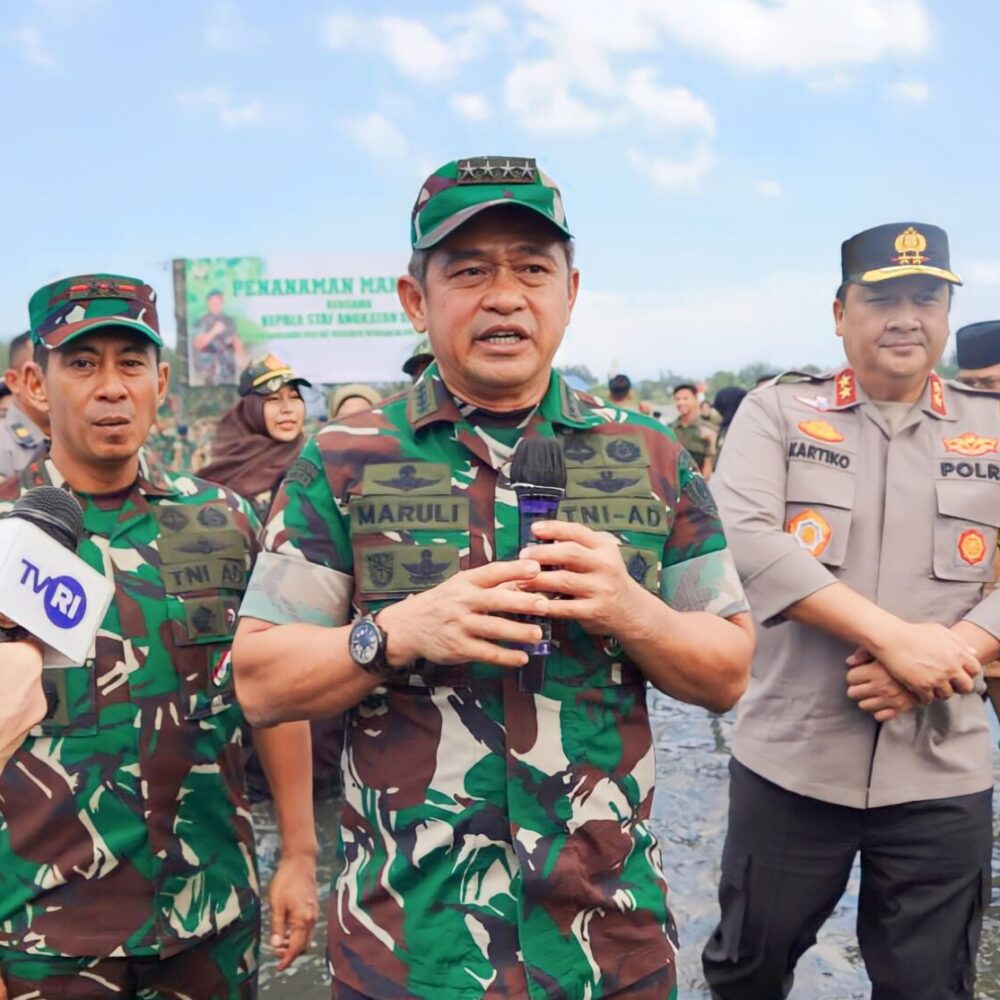 Banner Netralitas TNI AD pada Pemilu 2024