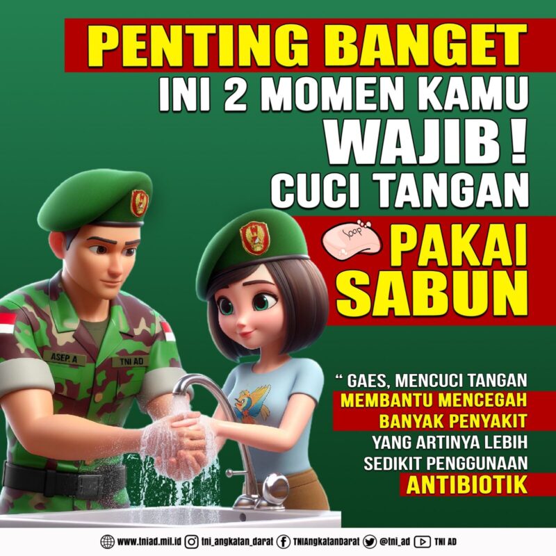 Banner Netralitas TNI AD pada Pemilu 2024