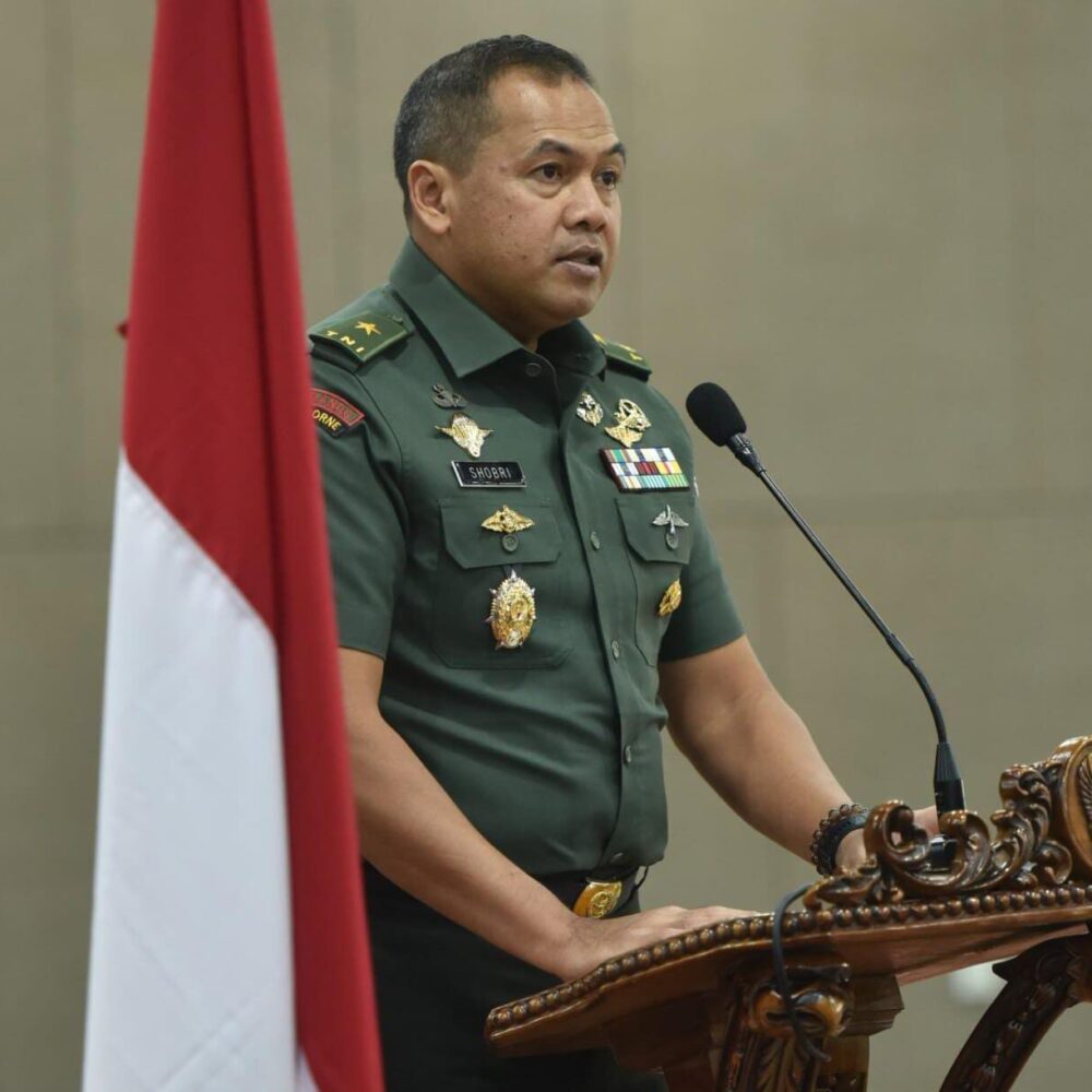 Banner Netralitas TNI AD pada Pemilu 2024