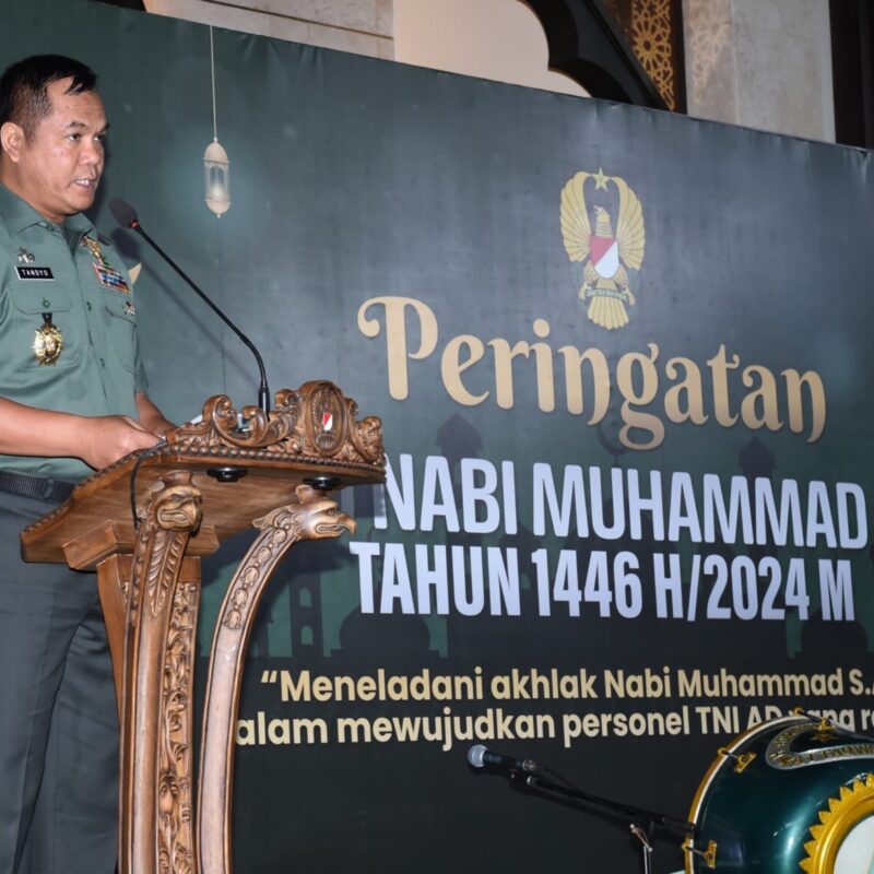 Banner Netralitas TNI AD pada Pemilu 2024